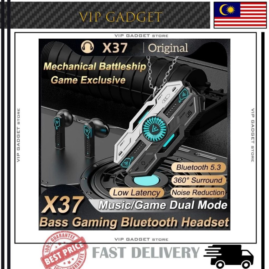Clearance!! X37 TWS Gaming Earbuds ENC Noise Reduction Bluetooth 5.3 ...