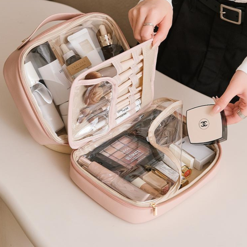 Beg makeup Travel Pouch makeup Makeup Bag Toiletries bag Beg kosmetik ...