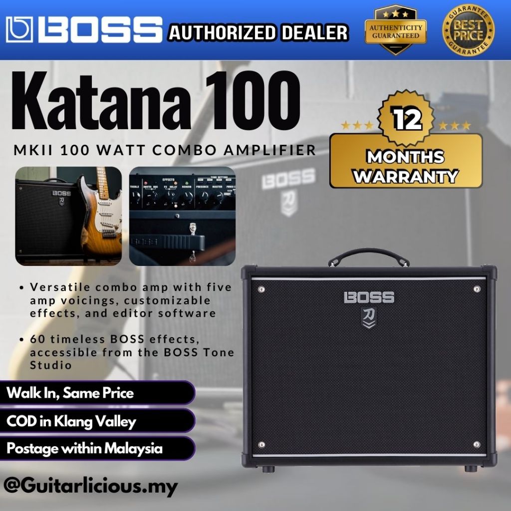 BOSS Katana-100 MKII - 100watt 1x12" Combo Guitar Amplifier (Katana MK ...
