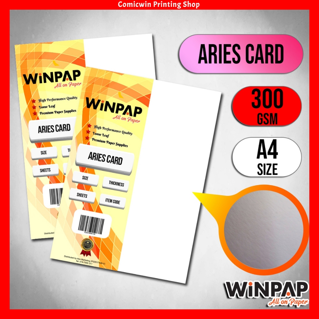 WPP713 Aries Rough (A4, 300gsm) Premium Card, Kad Premium, Texture Card ...