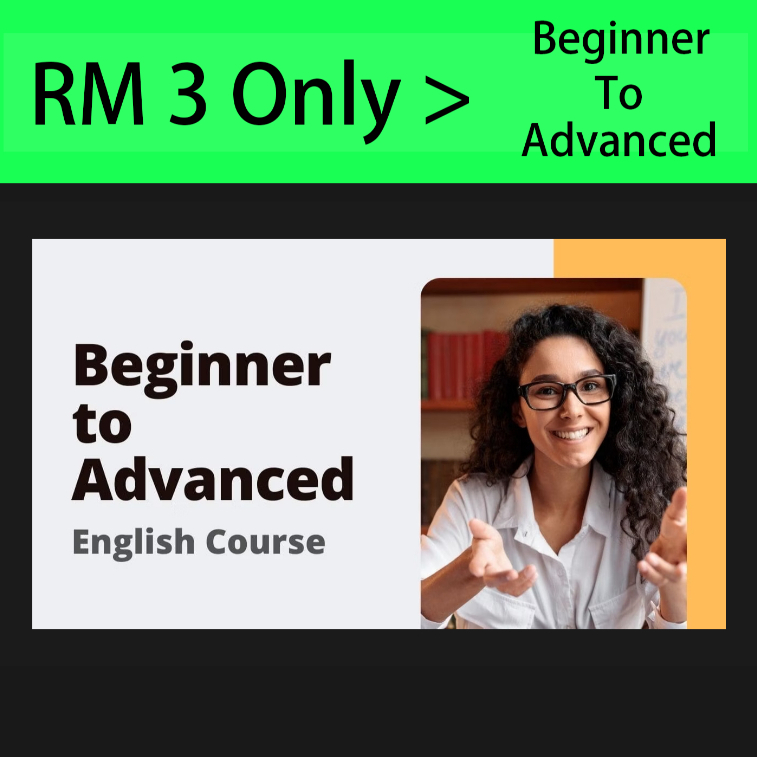 English Course - Beginner > Expert ( Video + Playlist ) | Shopee Malaysia