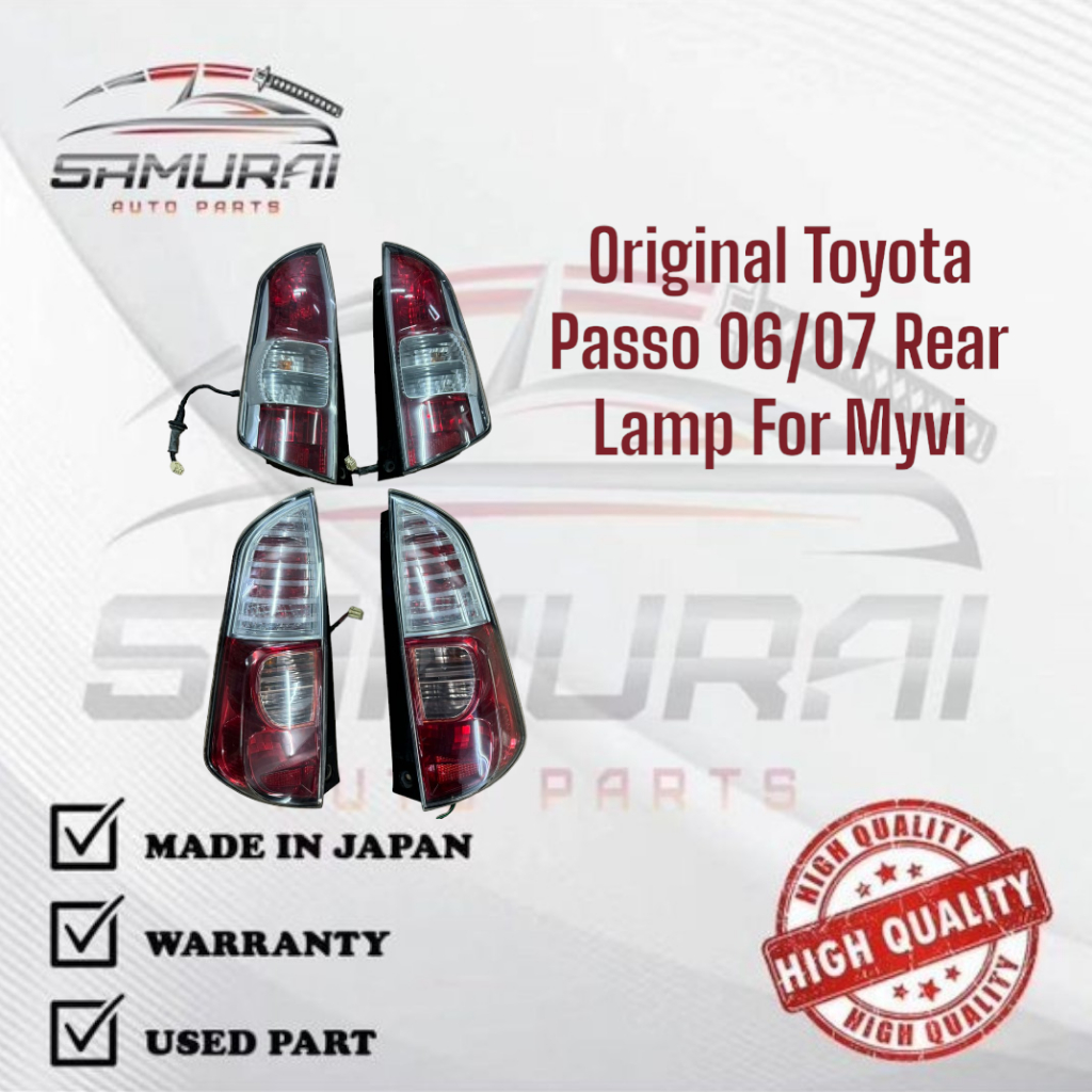 Perodua Myvi , Toyota Passo 06/07 Tail Lamp（Passo Model） | Shopee Malaysia