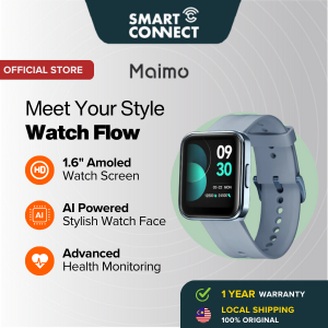 Maimo Watch Flow Amoled Stainless Steel GPS Always-On-Display 5 ATM ...
