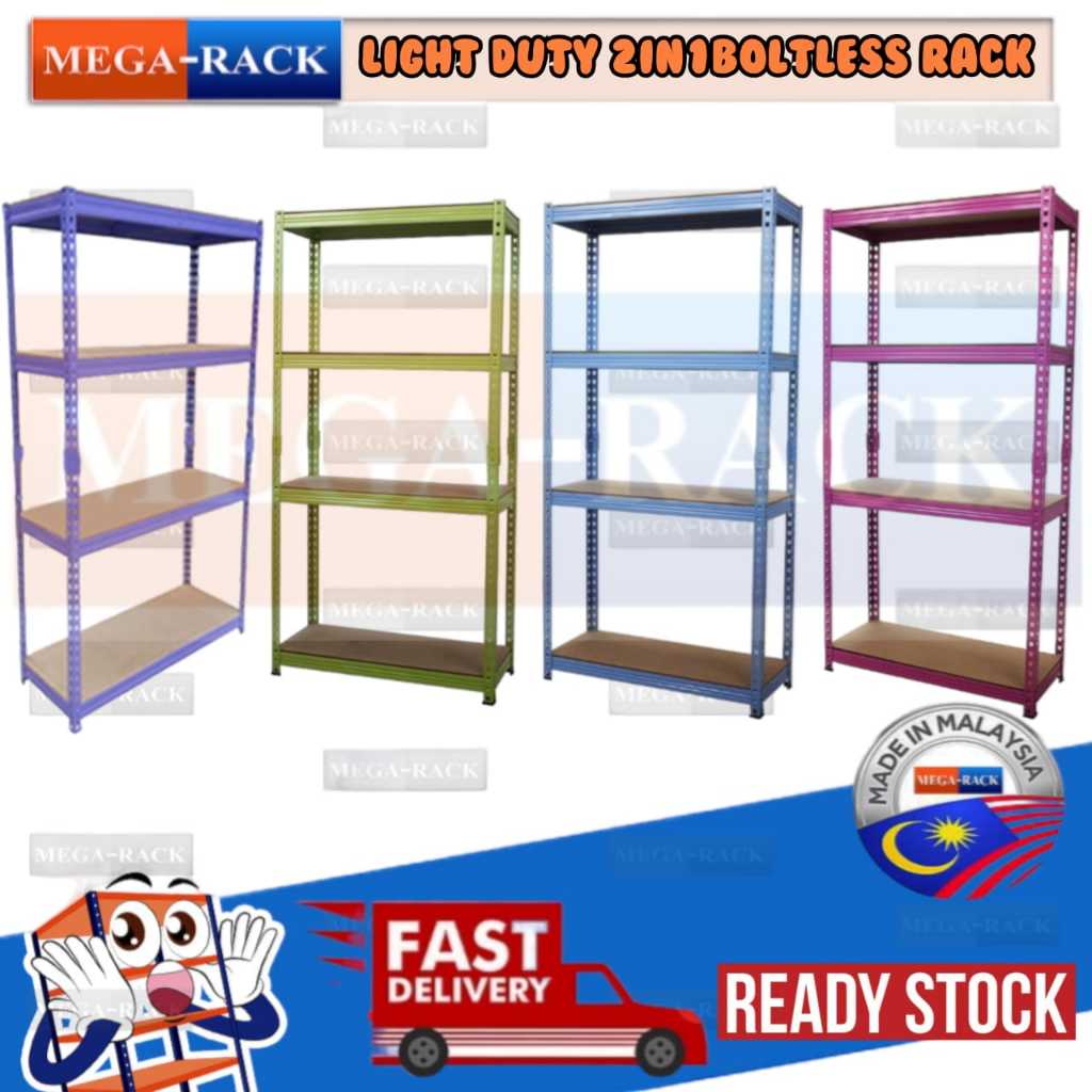 2 in 1 BOLTLESS RACK @30CM X 90CM X 150CM@BOLTLESS RACK-RAK DAPUR- RAK ...