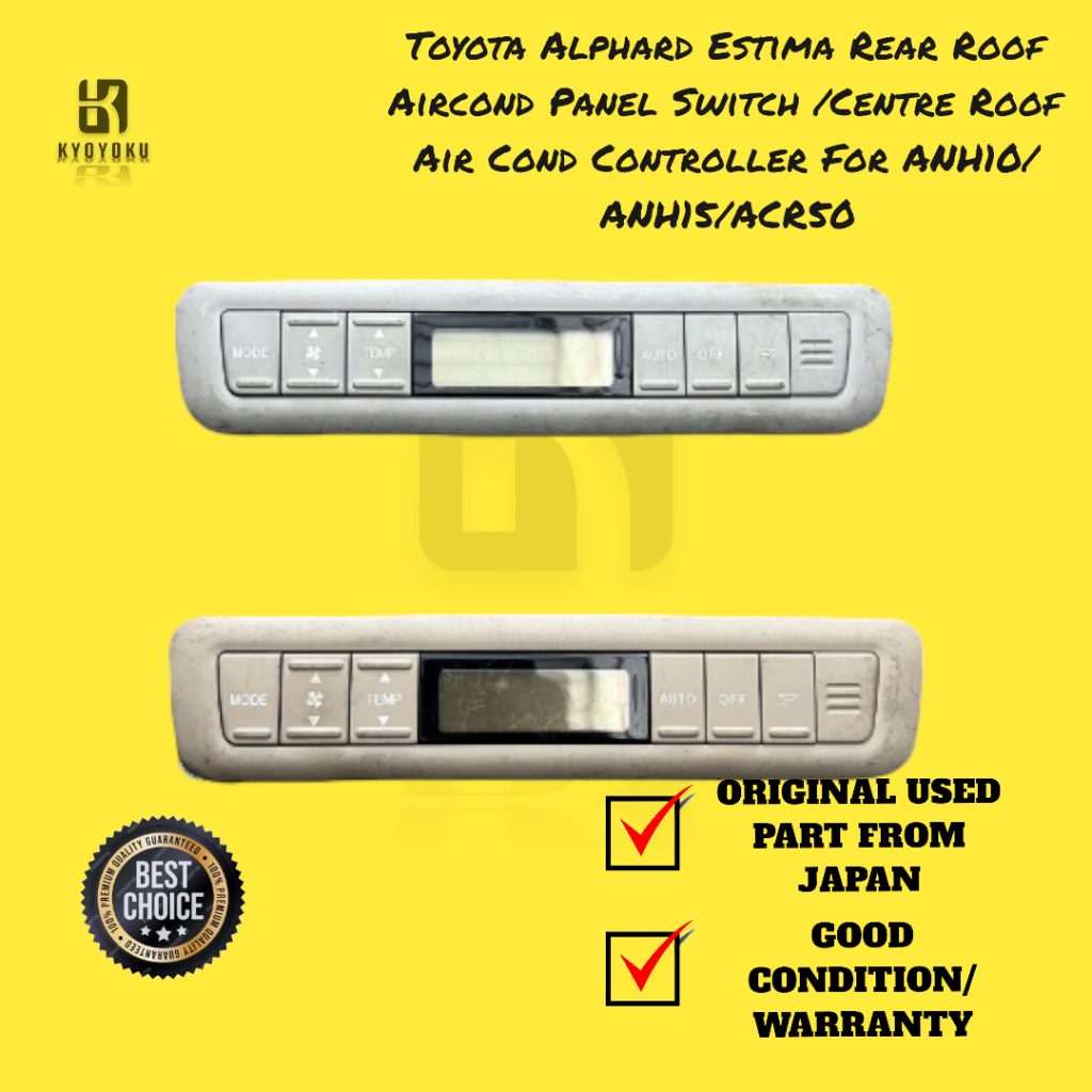 Toyota Alphard Estima Rear Roof Aircond Panel Switch /Centre Roof Air ...