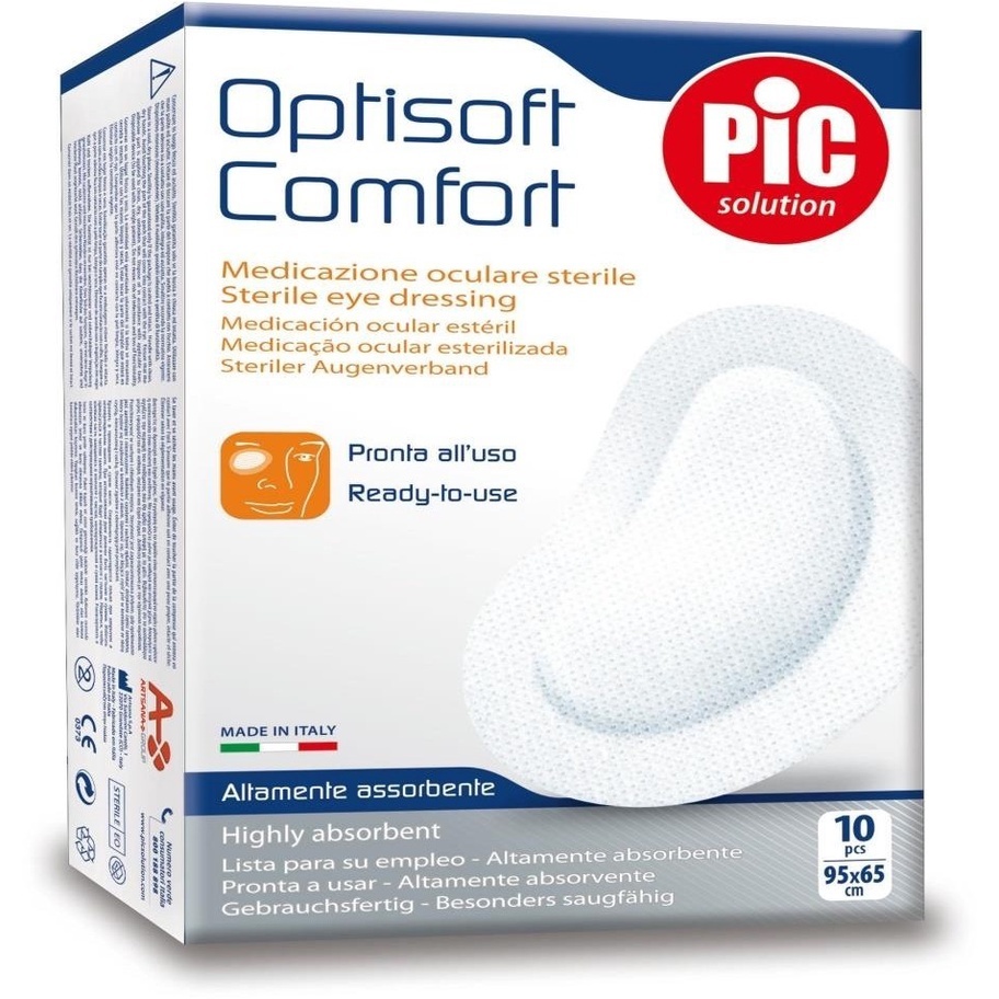 PIC Optisoft Comfort Sterile Eye Dressing 95x65mm 10's | Shopee Malaysia