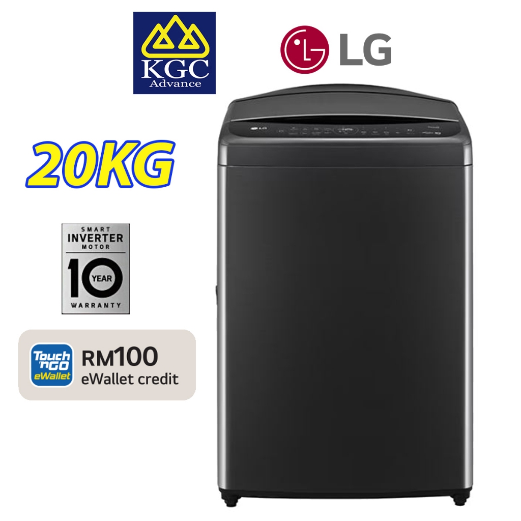LG TV2520SV7K 20kg Top Load Inverter Washing Machine with Intelligent Fabric Care Washer ...