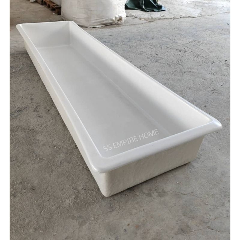 NEX 8 x2x1 White Fiberglass Ice Bath Fish Tank Water Pond Aquarium ...