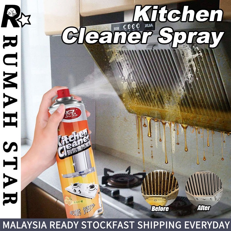 Foam Kitchen Cleaner Spray Grease Oil Stain Stain Remover Cleaner ...