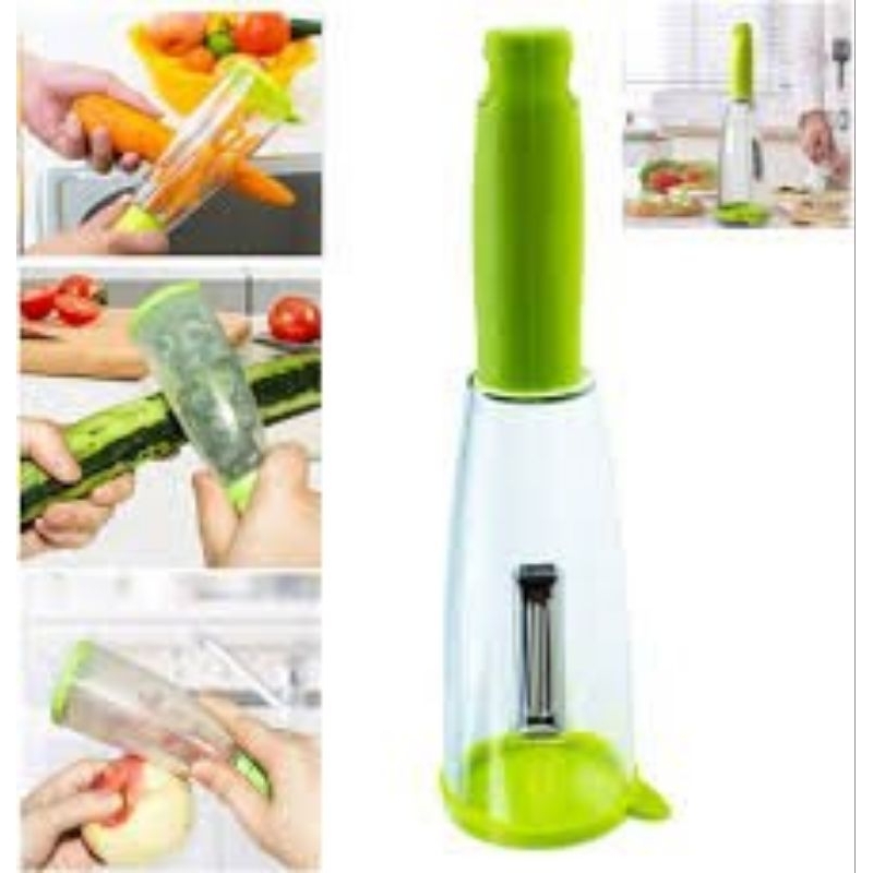 1pc Stainless Steel Multi-functional Storage Peeler Container Potato Cucumber Carrot Fruit ...