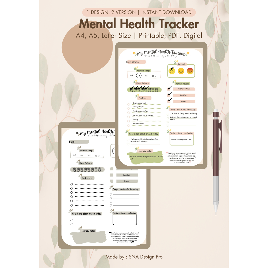 [PRINTABLE & DIGITAL PLANNER] DAILY ROUTINE TRACKER/DAILY PLANNER ...