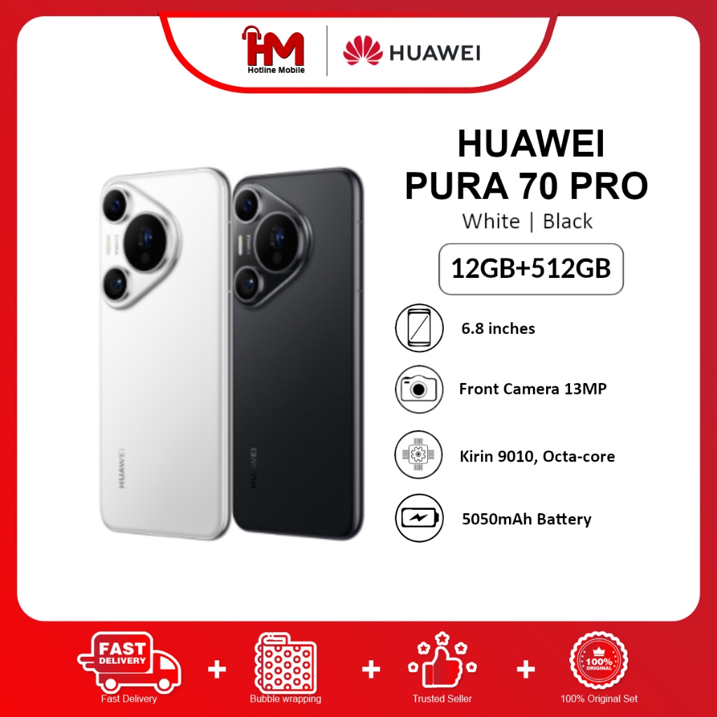 Huawei Pura 70 Pro Smartphone (12GB RAM+512GB ROM) | Original Huawei Malaysia | Shopee Malaysia
