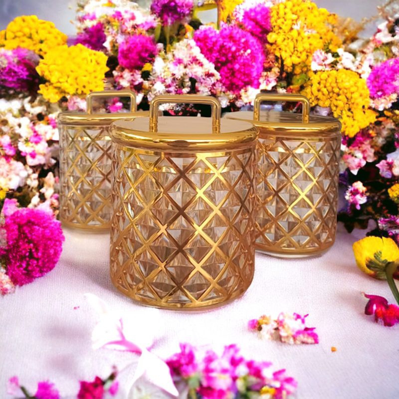 NEW STOCK PELBAGAI DESIGN CANTIK Acrylic jar Airtight jar Round ...