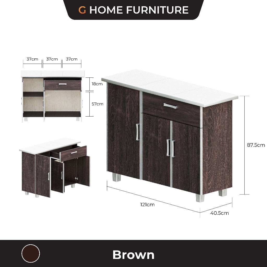 [SIAP PASANG] GHOME 4ft Kitchen Cabinet Kitchen Kabinet | Gas Cabinet | Almari Dapur | Kabinet ...
