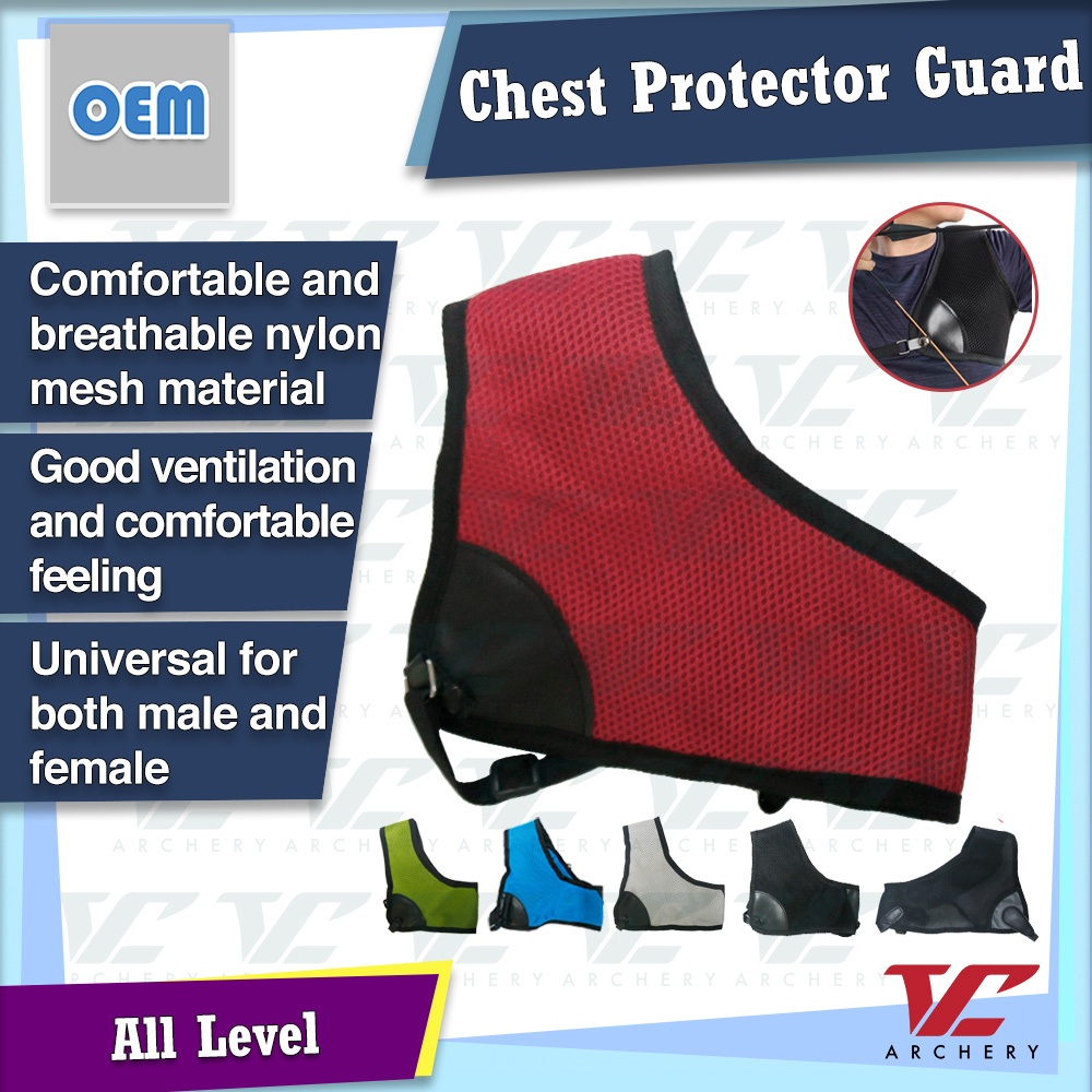 V Club Archery Chest Protector Guard - Breathable Nylon Mesh Padded ...