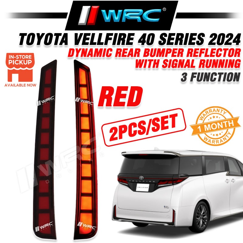 Toyota Vellfire 40 Series 2024 Dynamic Rear Bumper Reflector With ...