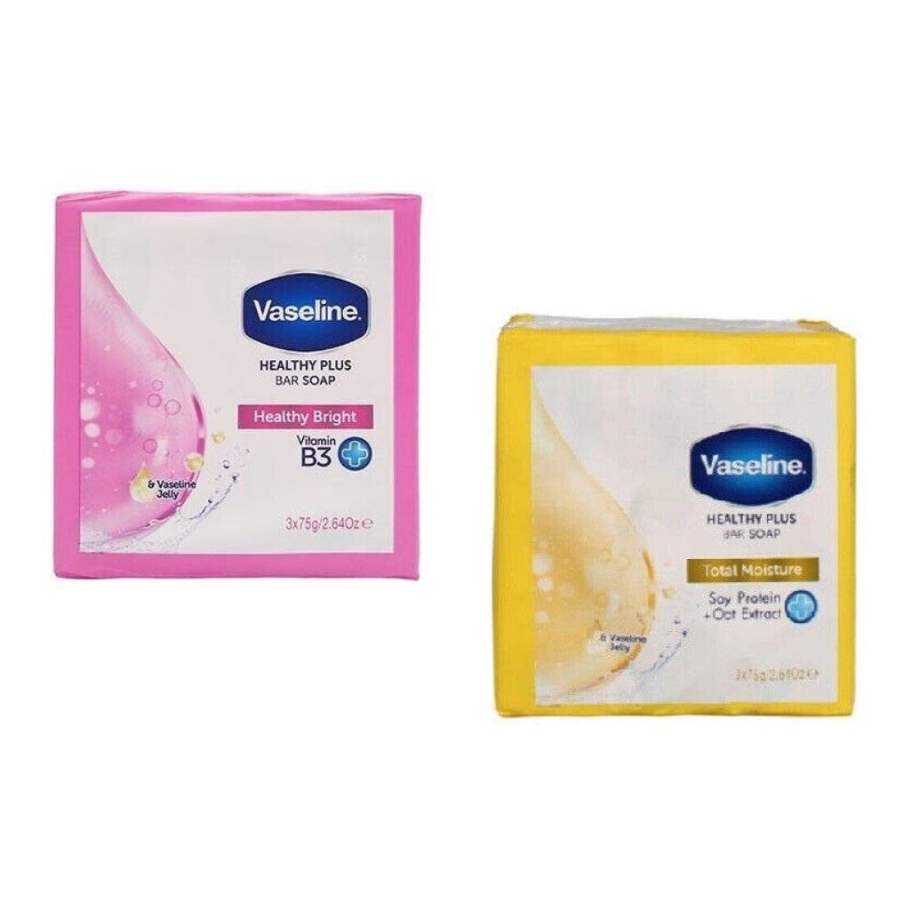 Vaseline Healthy Plus Bar Soap with Vaseline Jelly (3x75g) | Shopee ...