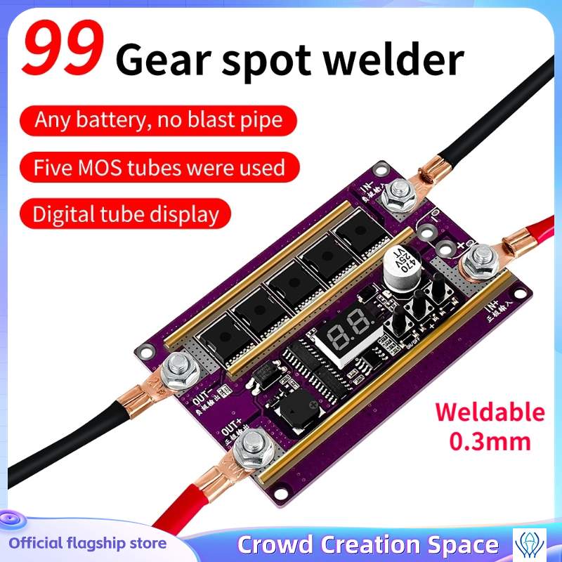 Spot Welder DIY Kit 99 Gears of Power Adjustable Spots Welding Control ...