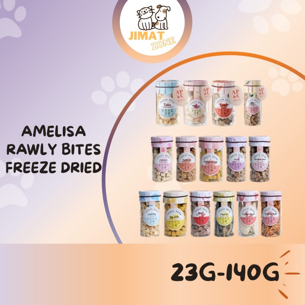 Amelisa Pet & Co. Rawly Bites Freeze Dried (23G - 140G) | Shopee Malaysia
