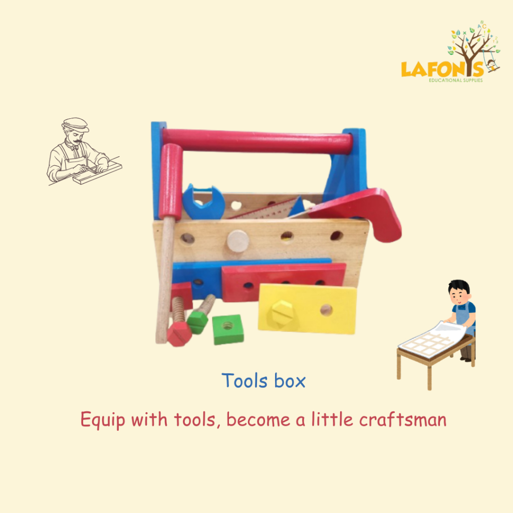 (Lafonis) Wooden Creative Tool Box-(25.5*15*20cm) | Shopee Malaysia