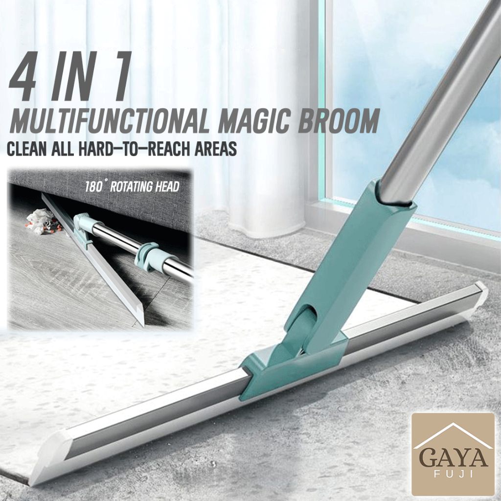Magic Wiper Broom Scraper Alat Membersih Lantai Penyapu Lantai Mengelap ...