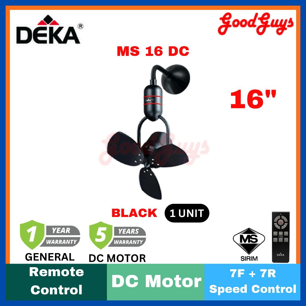 DEKA MS16 CEILING/WALL MOUNT FAN 16" / 3-BLADES / DC MOTOR / REMOTE ...