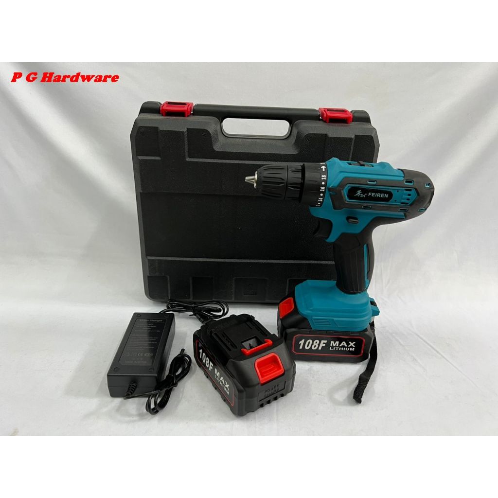 FIEREN Cordless Drill @10mm ( 21V ) | Shopee Malaysia
