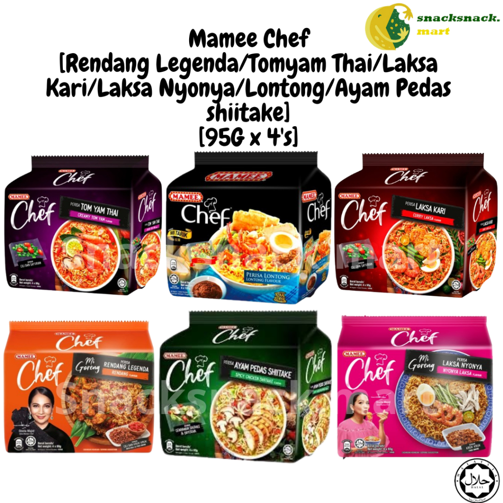 {READY STOCK} Mamee Chef [Rendang Legenda/Tomyam Thai/Laksa Kari/Laksa ...