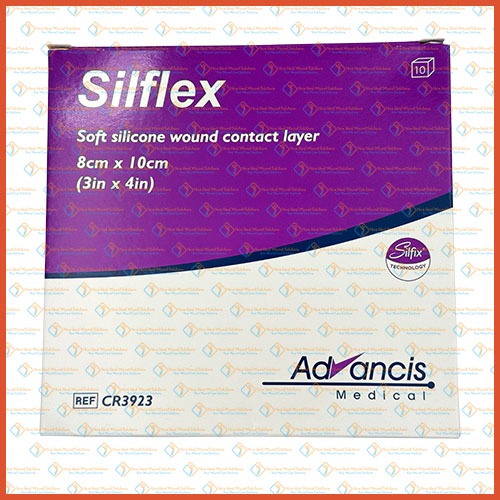 Siflex 8cm x 10cm Soft Silicone Wound Contact Layer (1 Box 10pcs ...
