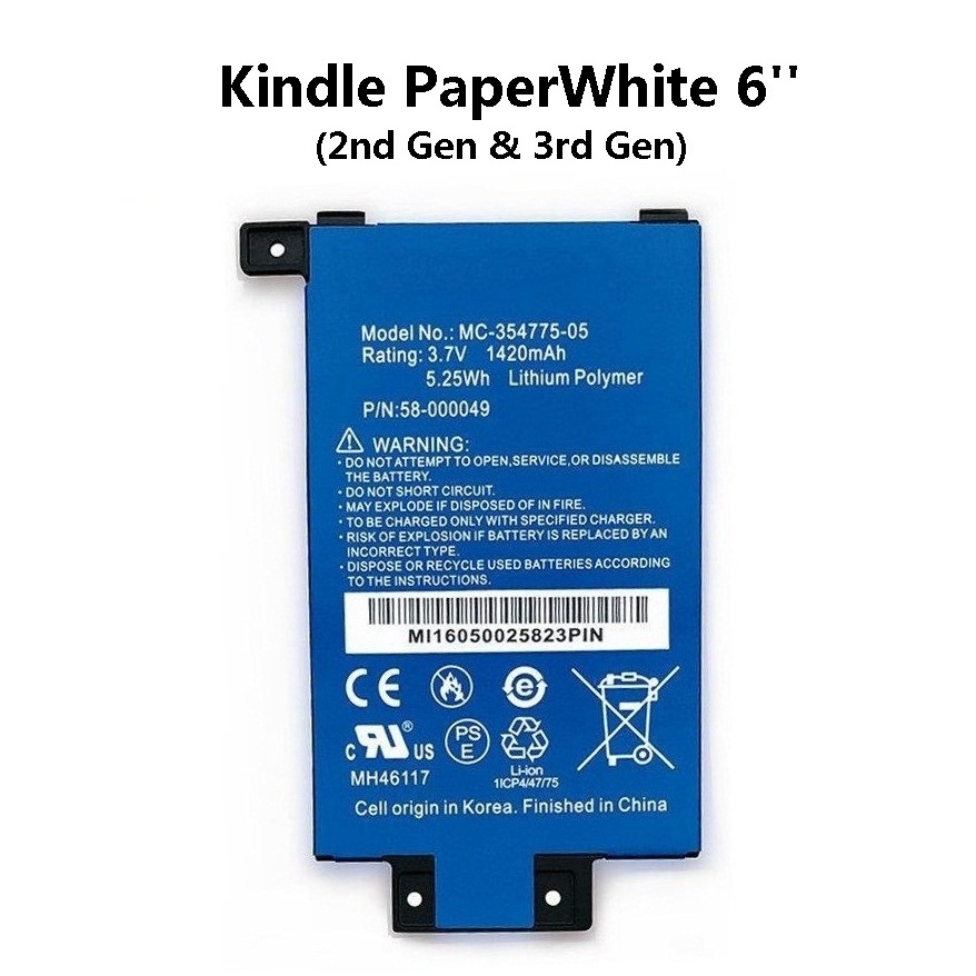 Battery ( MC-354775-05 / S13-R1-D ) For Amazon Kindle PaperWhite 2nd ...