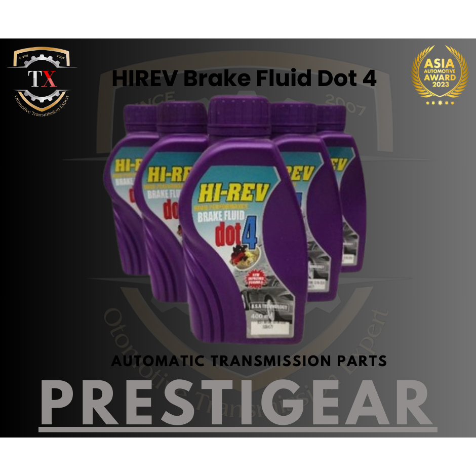 HIREV High Performance Brake Fluid Dot 4 (400ml) | Shopee Malaysia