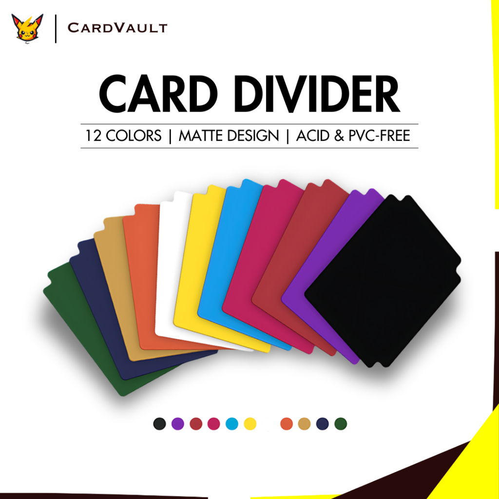 Card Divider for TCG Deck Box - Matte Deck Game Dividers Separator ...