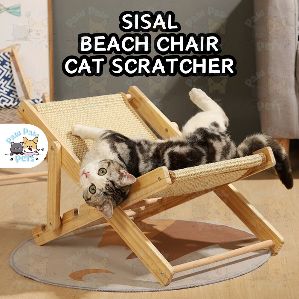 Sisal Beach Chair Cat Scratcher Cat Scratching Chair | Tempat Cakar ...