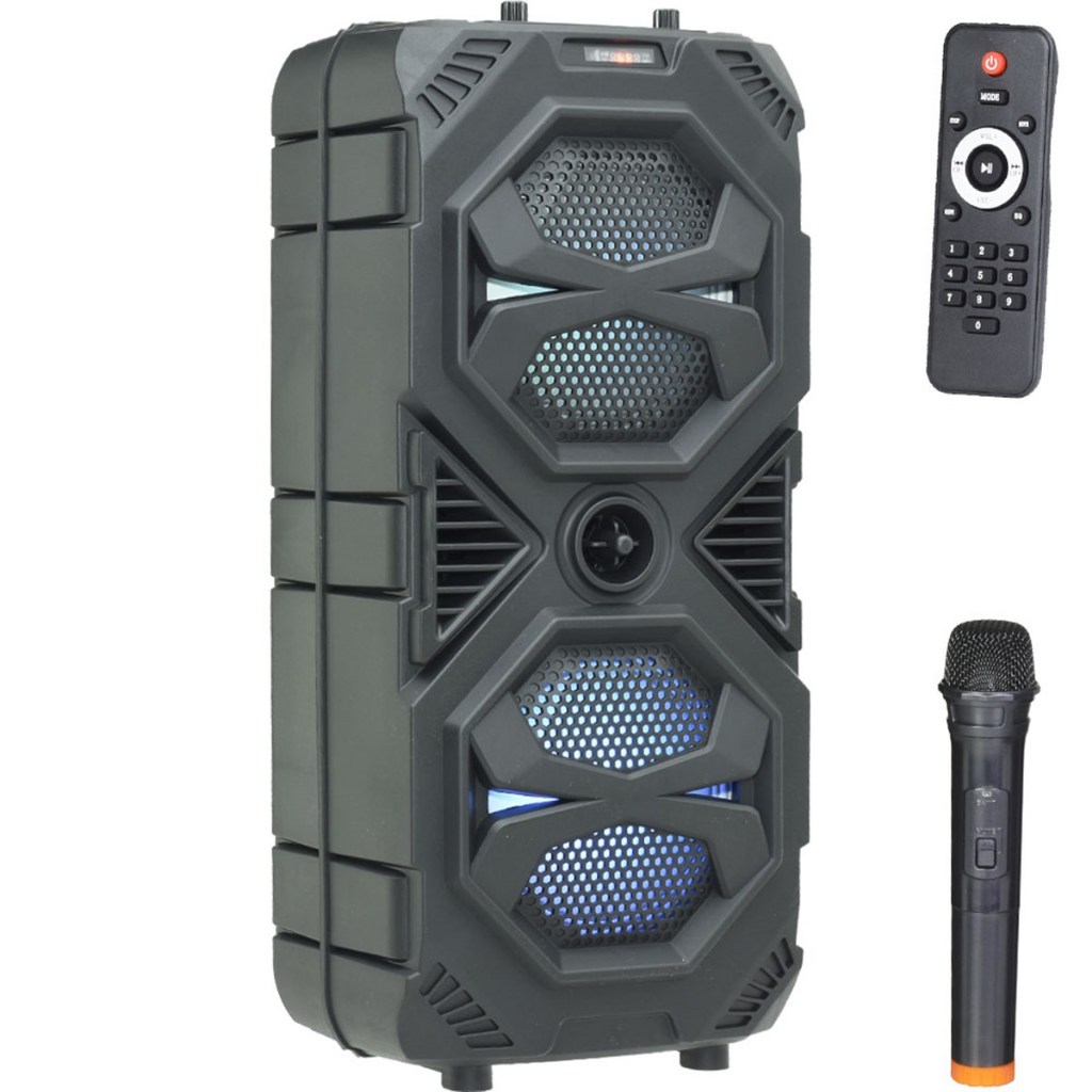 Zqs8212 Audio Power Dual 8 Inch Rechargeable Portable Karaoke Bluetooth Wireless Speaker with ...