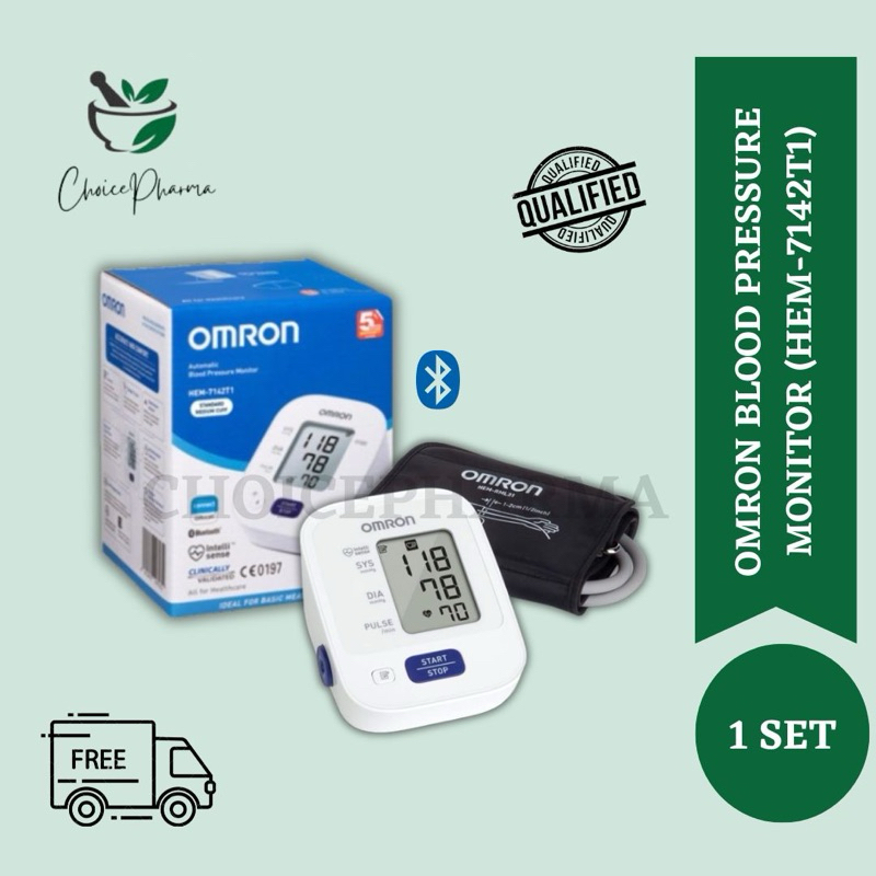 OMRON BLOOD PRESSURE MONITOR MACHINE WITH BLUETOOTH (HEM-7142T ...