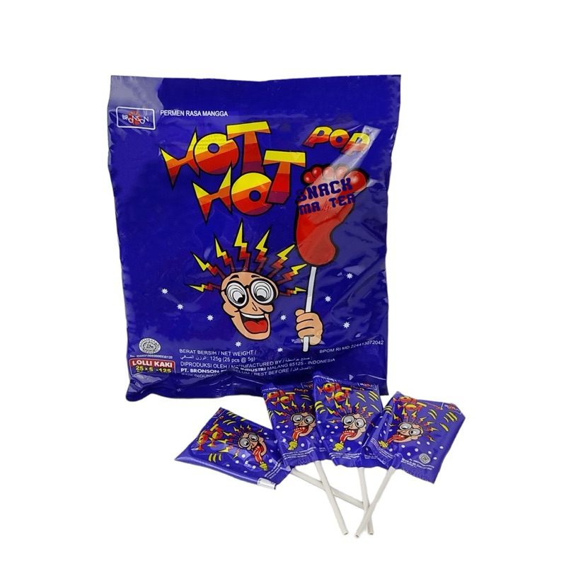Permen Hot Kaki Mangga 25pcs 🇮🇩 (Hot Hot Pop)Asli Indonesia Lolli Kaki ...