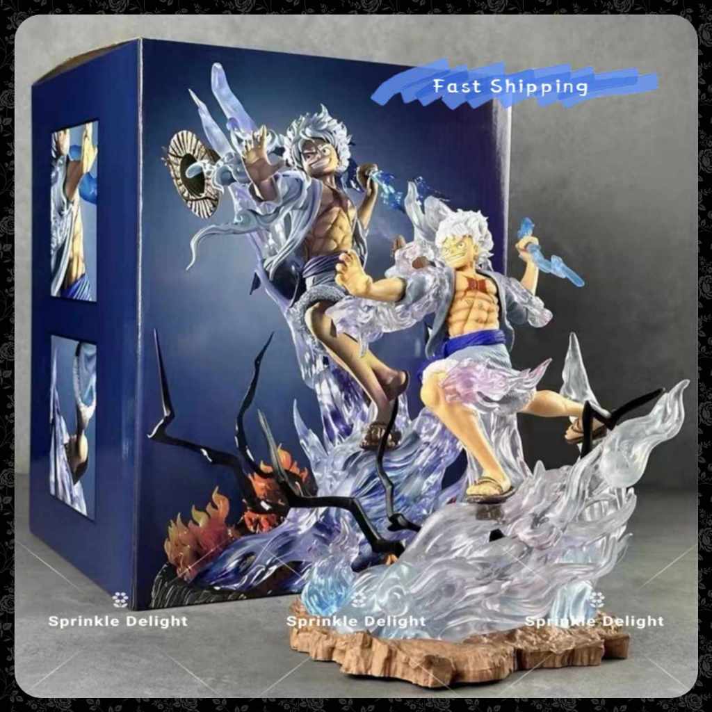 8CM ONE PIECE LOST BOY GEAR 5 SUN GOD LIGHTNING NIKA LUFFY FIGURE ...