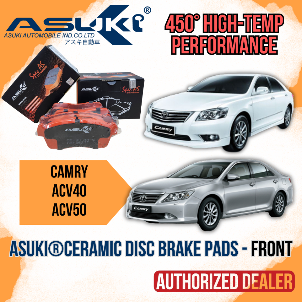 Toyota Camry ACV40/ ACV50/AXV50 - ASUKI *Ceramic* Brake Pad - Depan ...