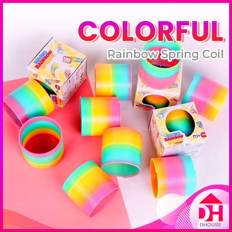 Colorful Rainbow Spring Coil Kids Children Toys Creative Magical Circle ...