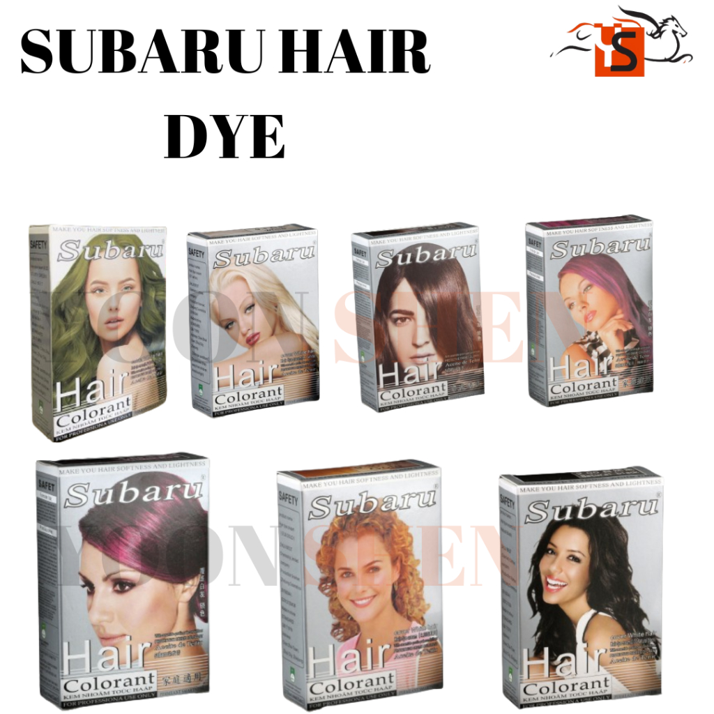 SUBARU HAIR DYE 1x3PCS /PEWARNA RAMBUT BLACK/STUFFY GREEN/WHITE/BROWN ...