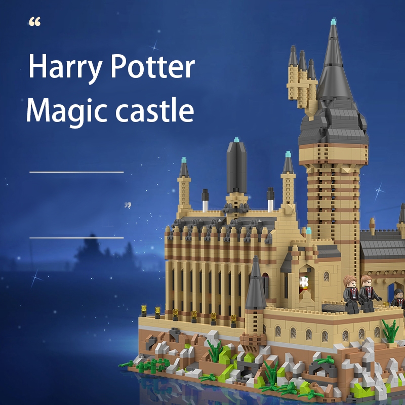Harry Potter Hogwarts Castle Building Set Cartoon Hogsmeade Village ...