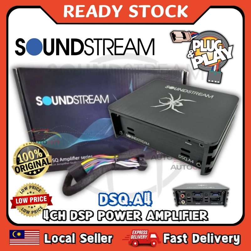 SOUNDSTREAM 4CH Power Amplifier Plug & Play for Android Player DSQ.A4 ...