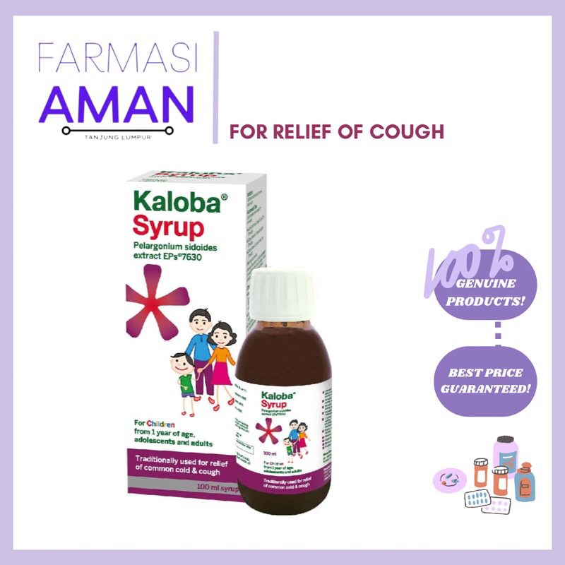 [EXP 10/2025] Kaloba Syrup For Children 100ml (Batuk & Cair Kahak ...