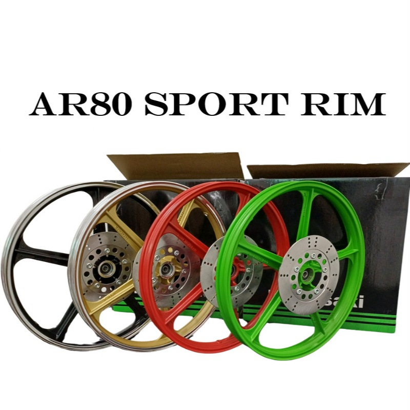 KAWASAKI ENKEI FULL CHOP AR80 SPORT RIM 5 BATANG with BEARING BUSH DISC ...