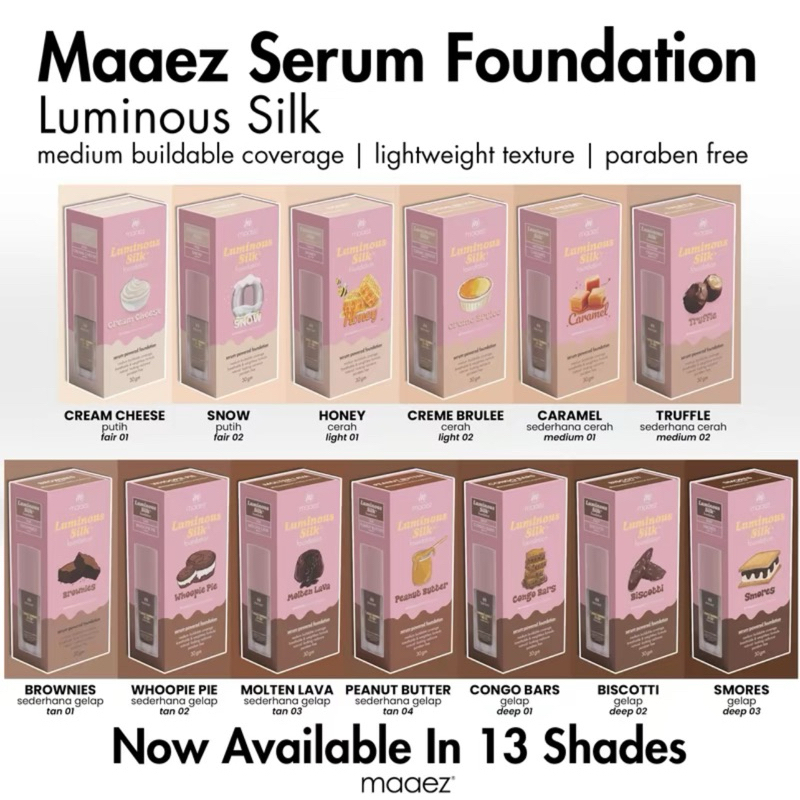 Maaez - Serum Foundation (Luminous Silk) | Shopee Malaysia