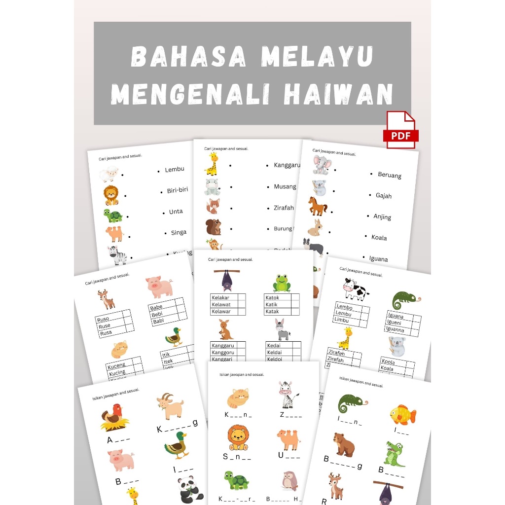 [PDF/Printable] Worksheet for preschool or primary school students ...