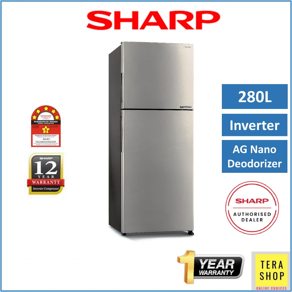 Sharp New 280L / 320L / 380L / 410L Inverter 5 Star Refrigerator Energy ...