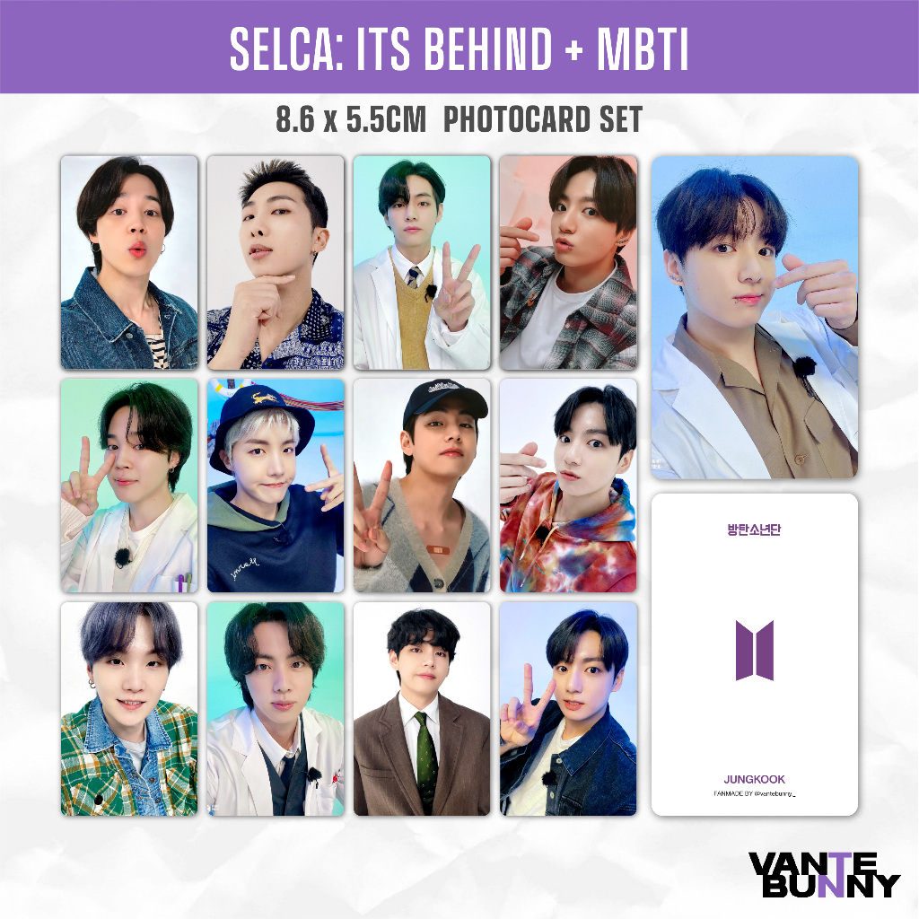 MBTI + ITS Behind Selca Photocard - Fanmade Photo Card Set Photo PC ...