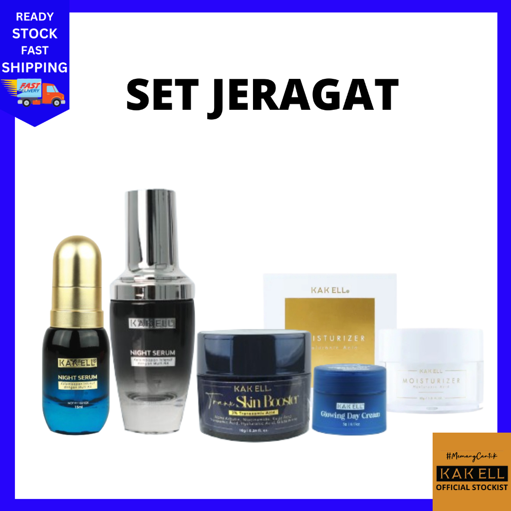 Kak Ell Midnight Series for Skin Brightening, Jeragat, Melasma, Parut ...