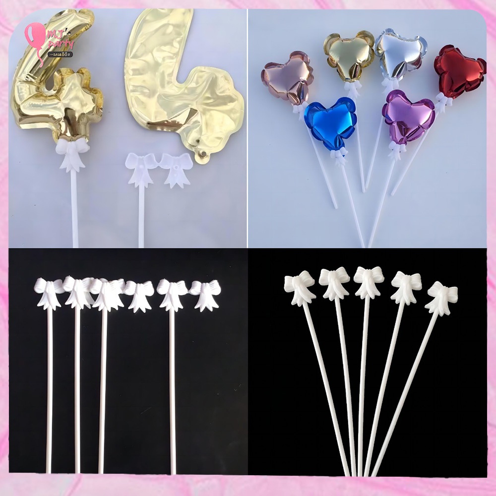 3x20cm Foil Balloon Pole Holder Cup Mini Stick Small Rod Stand ...